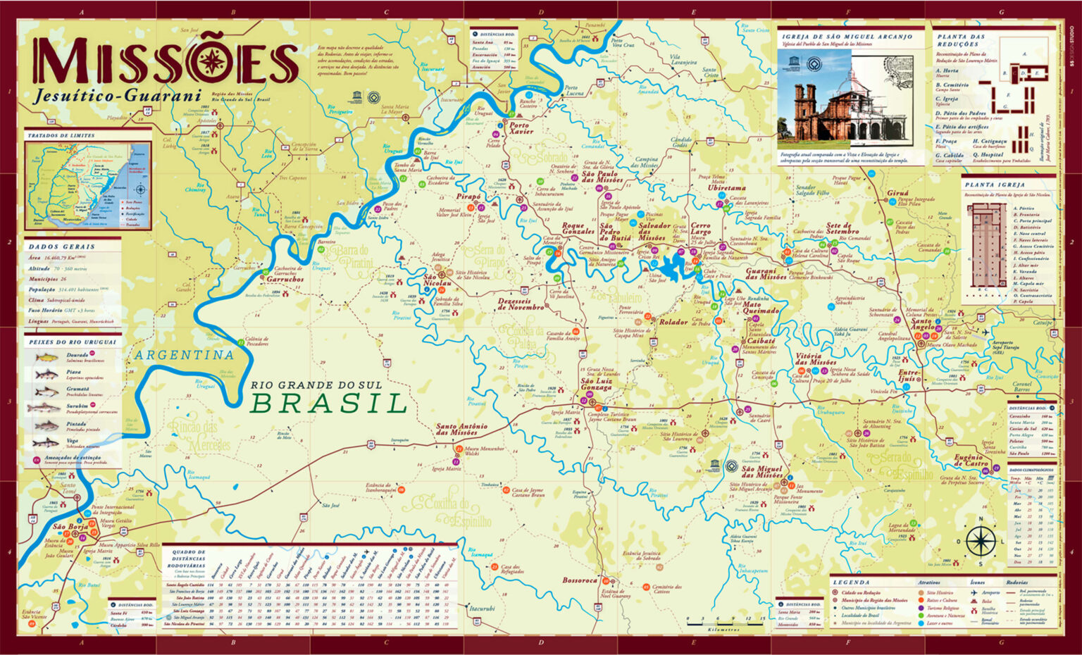 Mapas Turísticos – Missões – Grande Projeto Missões